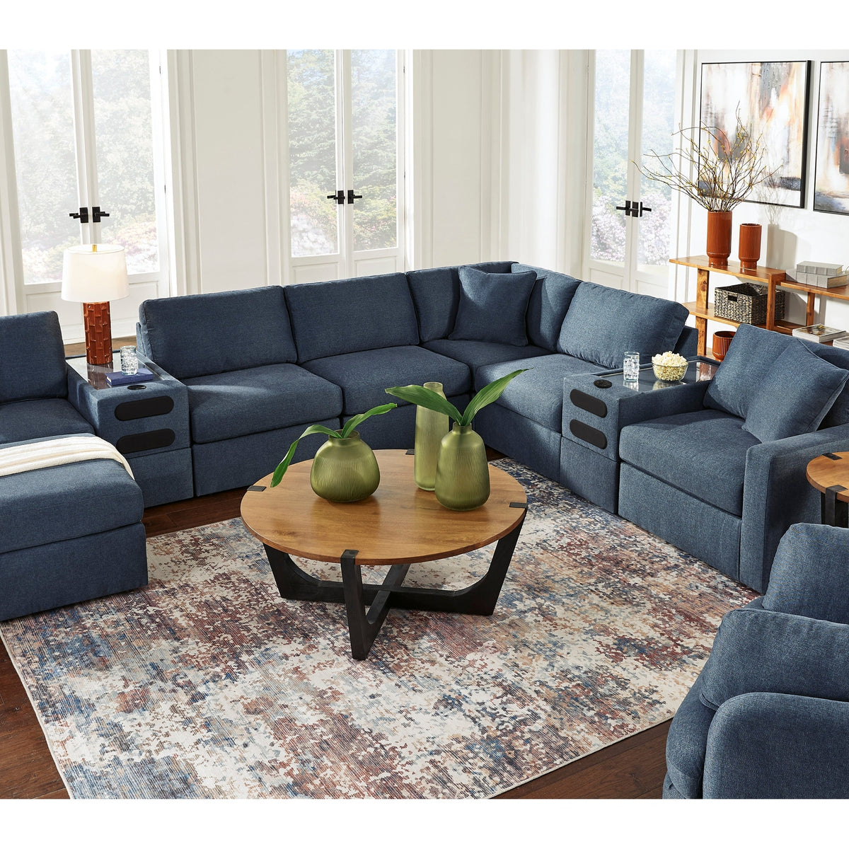 Ashley Furniture Modmax Ink Modular Sectional Sofa Units | Ornate Home