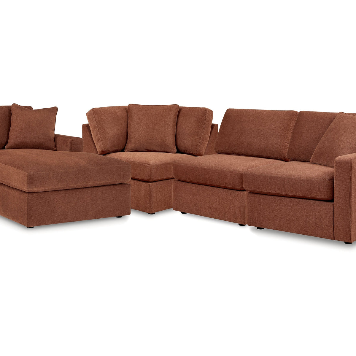 Ashley Furniture Modmax Spice 4-Piece Sectional w/Chaise | Ornate Home