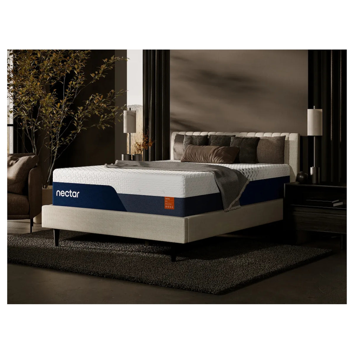 Nectar Ultra Memory Foam Ultra Plush White Full Mattress (Compressed ...