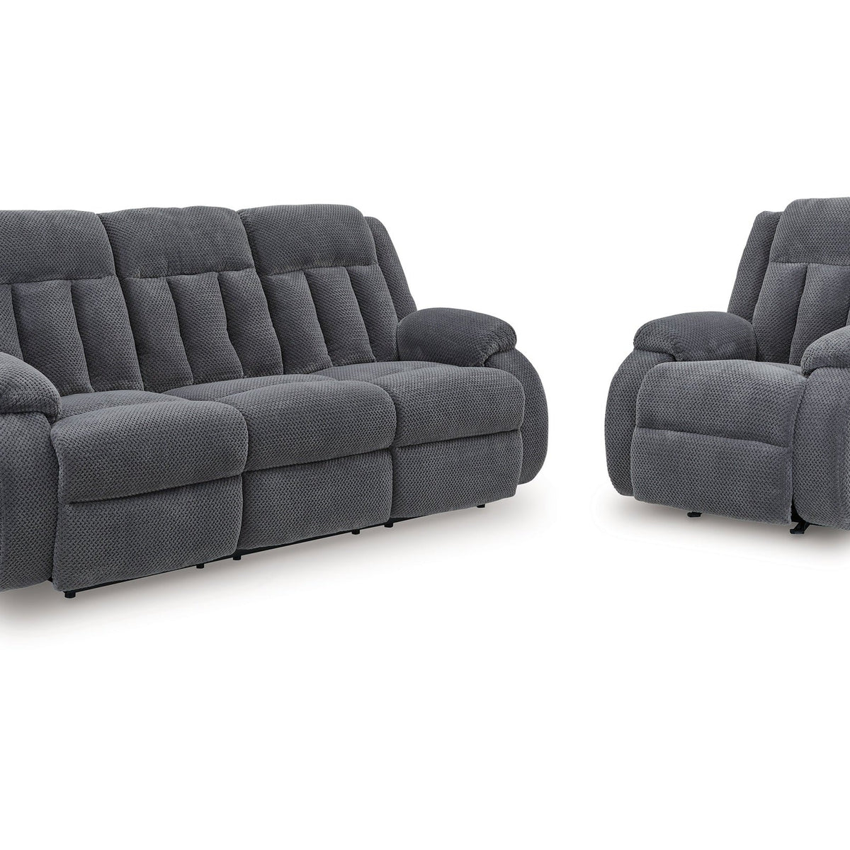 Ashley Furniture Observation Steel Power Reclining Sofa and Power ...