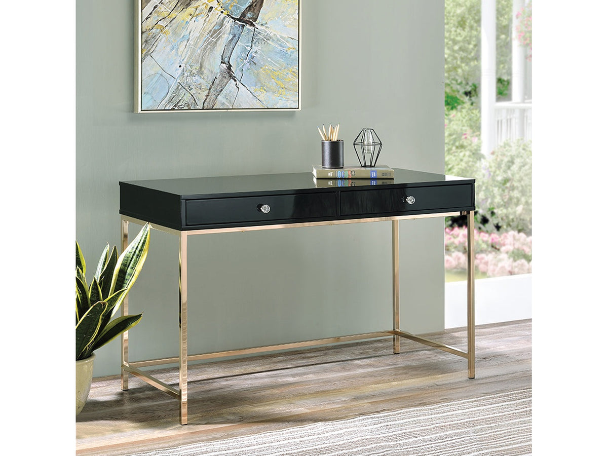 ACME Ottey Black Writing Desk | Ornate Home