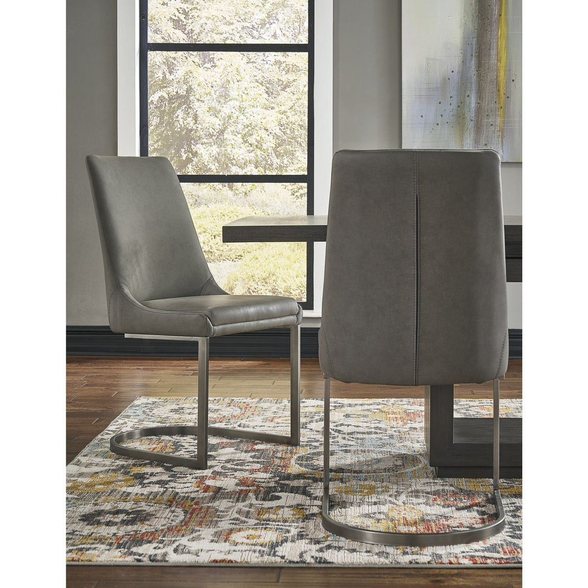 Modus Oxford Basalt Grey Dining Chair (Set of 2) |Ornate Home