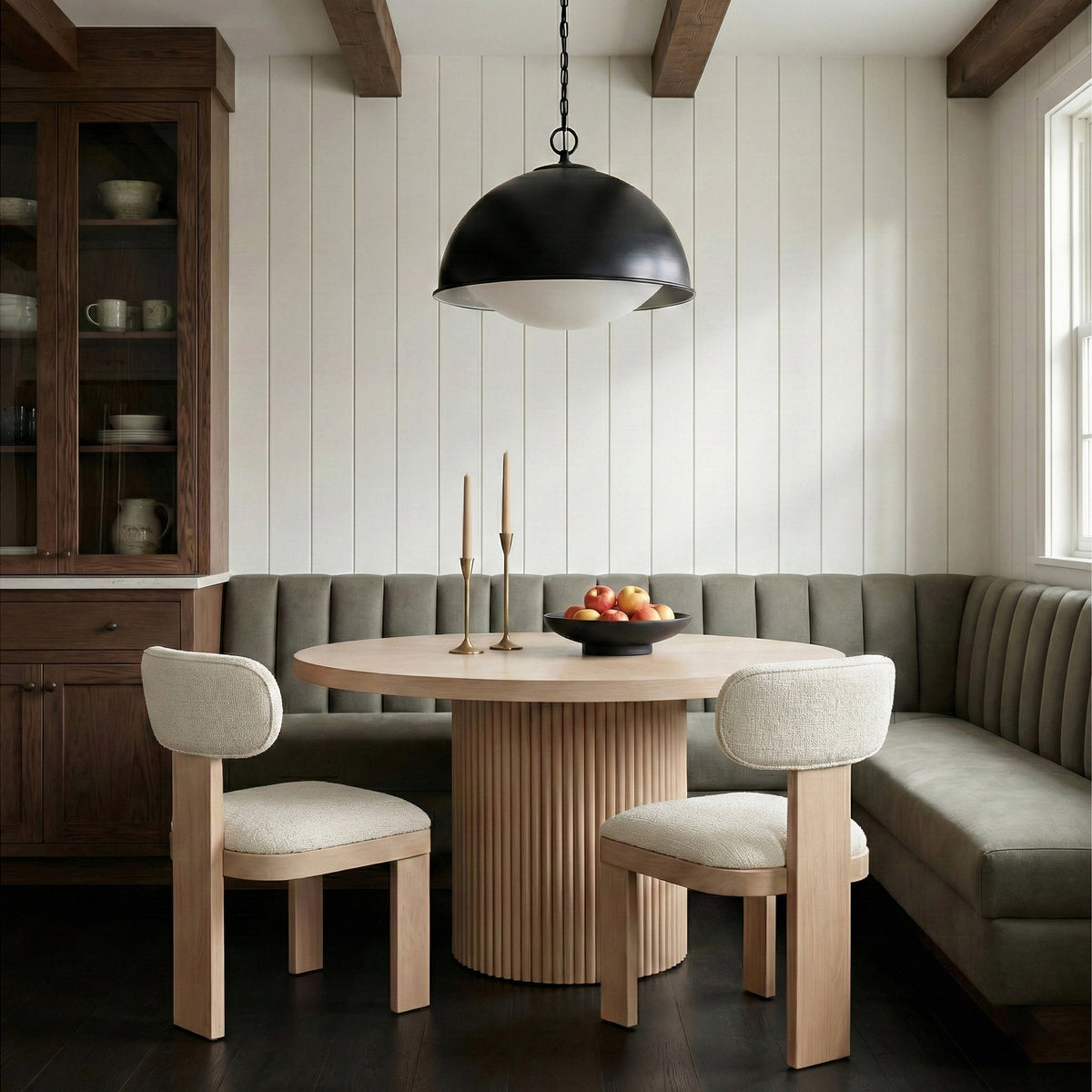 Viva Pacific Cream/Natural Textured Fabric Upholstered Dining Chair ...