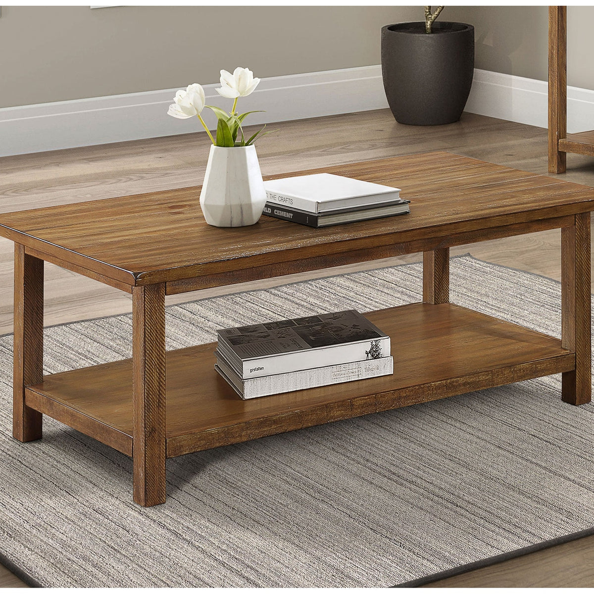 Coaster Payne Distressed Brown Coffee Table | Ornate Home