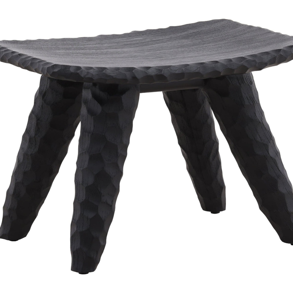 Dovetail Quillan Black Stool | Ornate Home