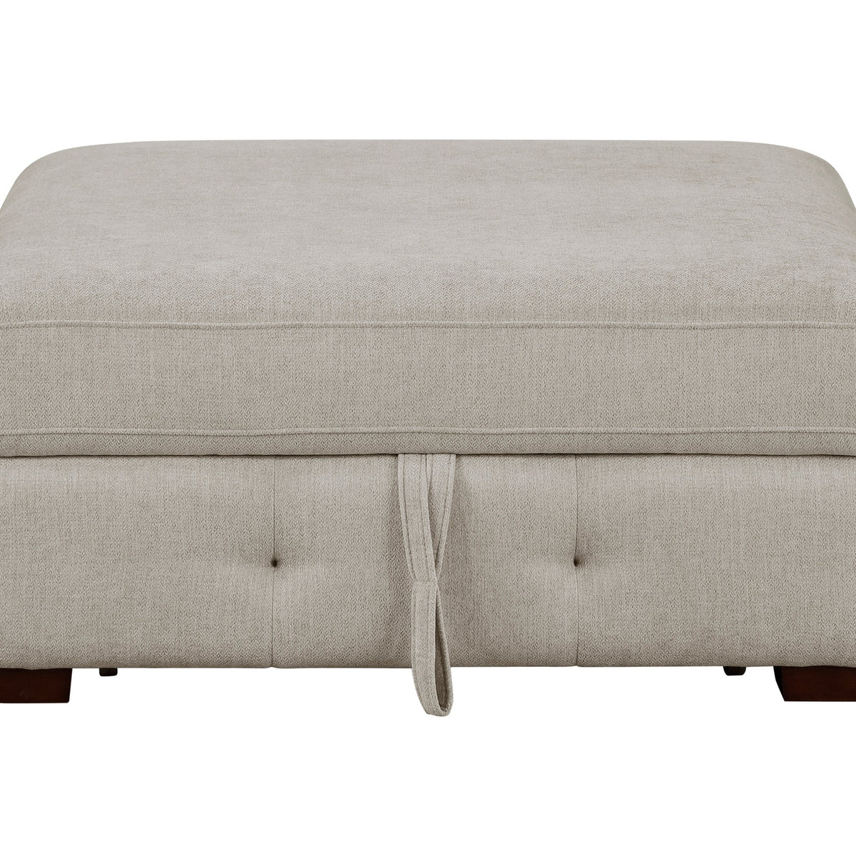 Homelegance Raife Taupe Storage Ottoman | Ornate Home