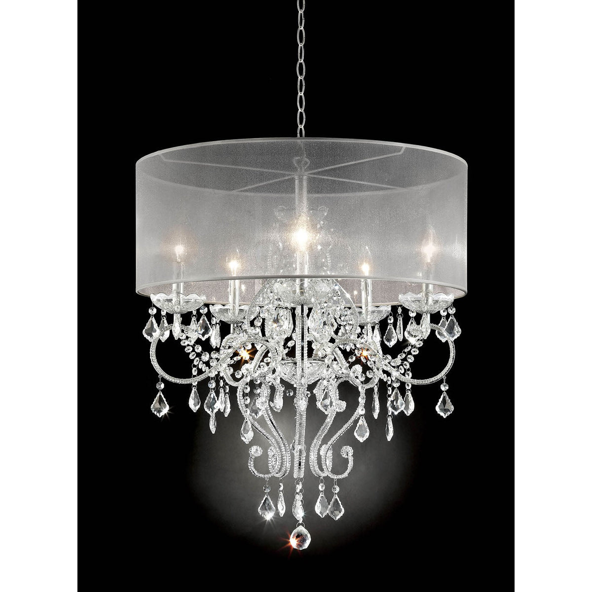 Furniture of America Rigel Silver Ceiling Lamp | Ornate Home