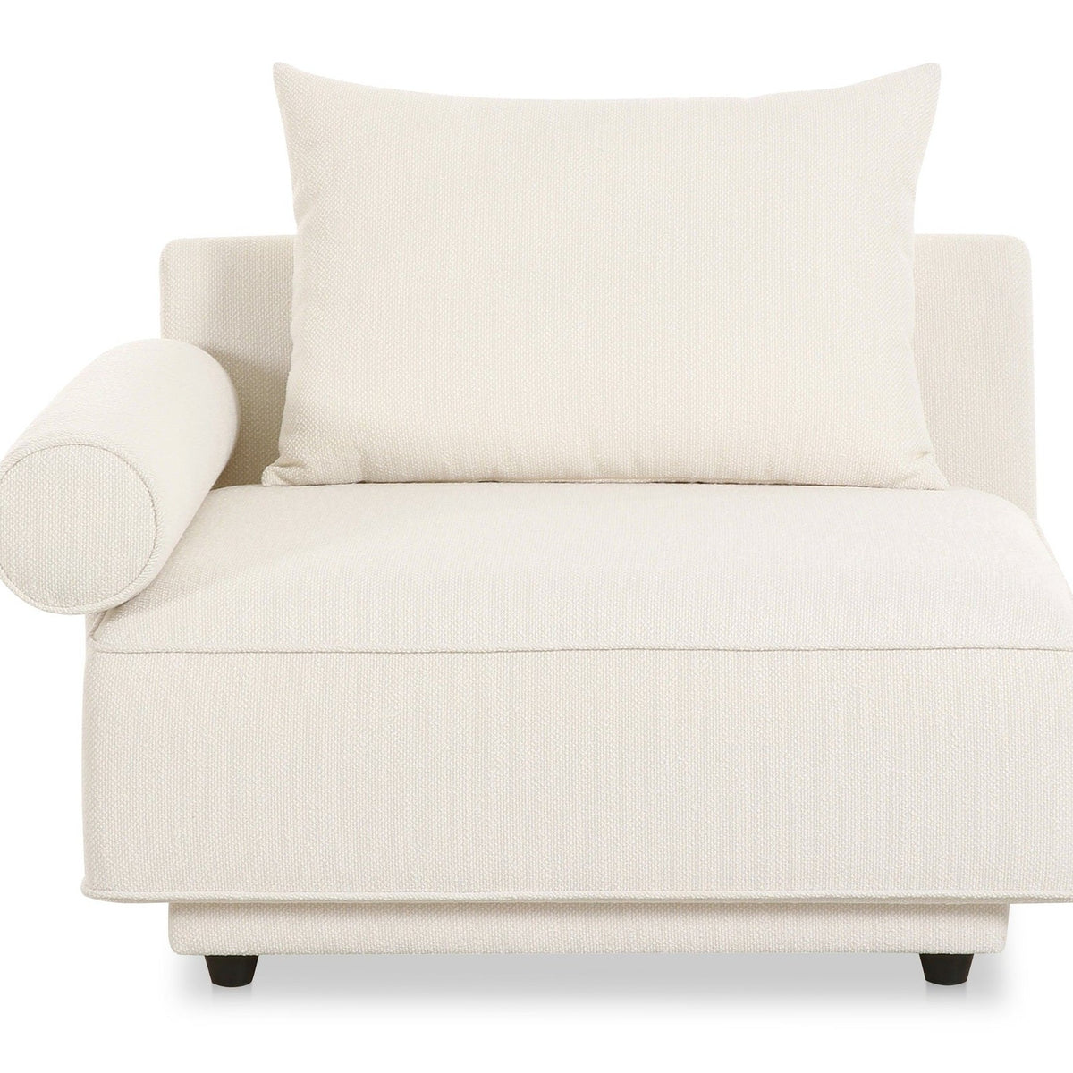 Moe's Home Rosello White Left Arm Facing Chair | Ornate Home