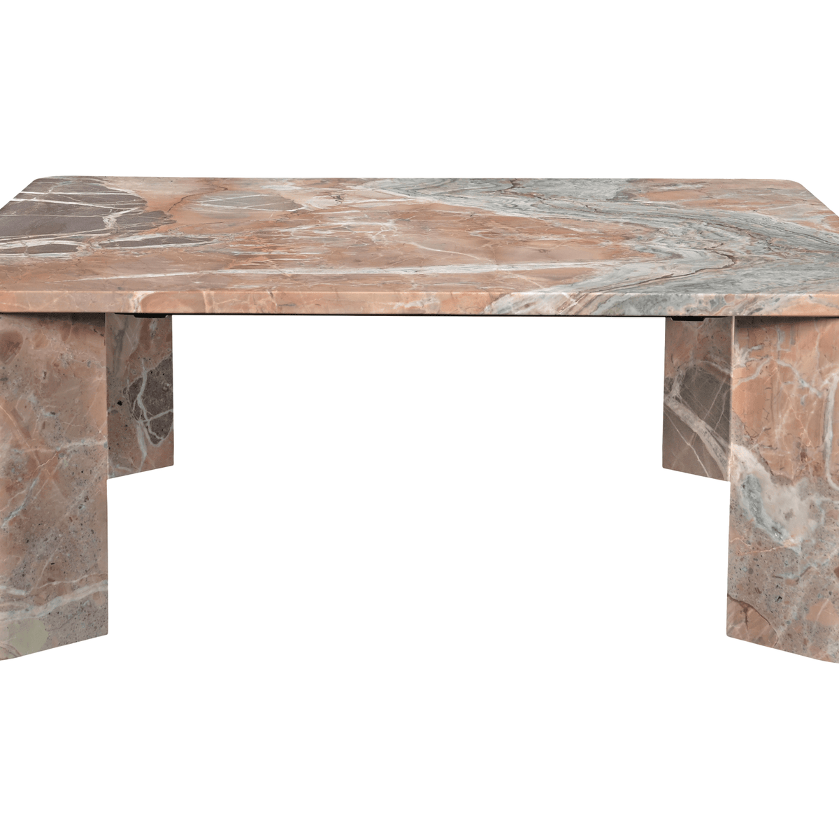 Moe's Home Segment Orange Levante Marble Coffee Table | Ornate Home