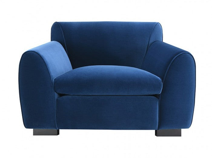 Furniture of America Severo Royal Blue Chair | Ornate Home