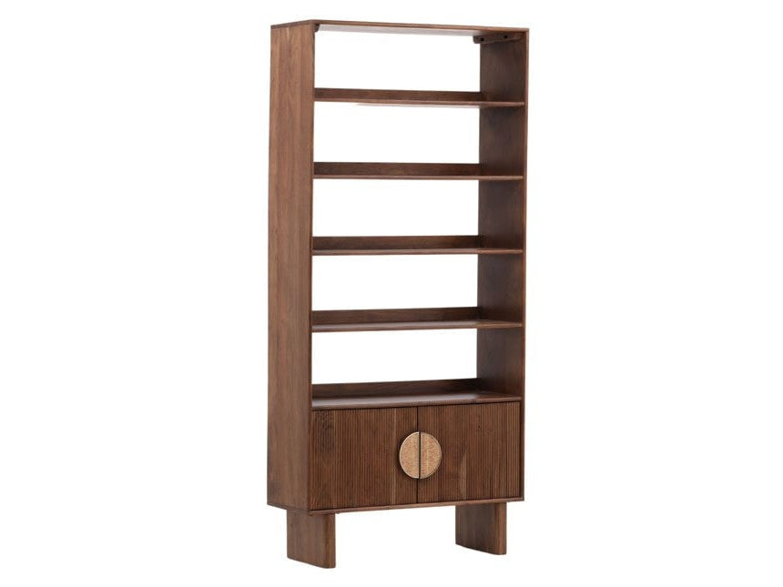 Dovetail Silvie Brown Bookcase | Ornate Home