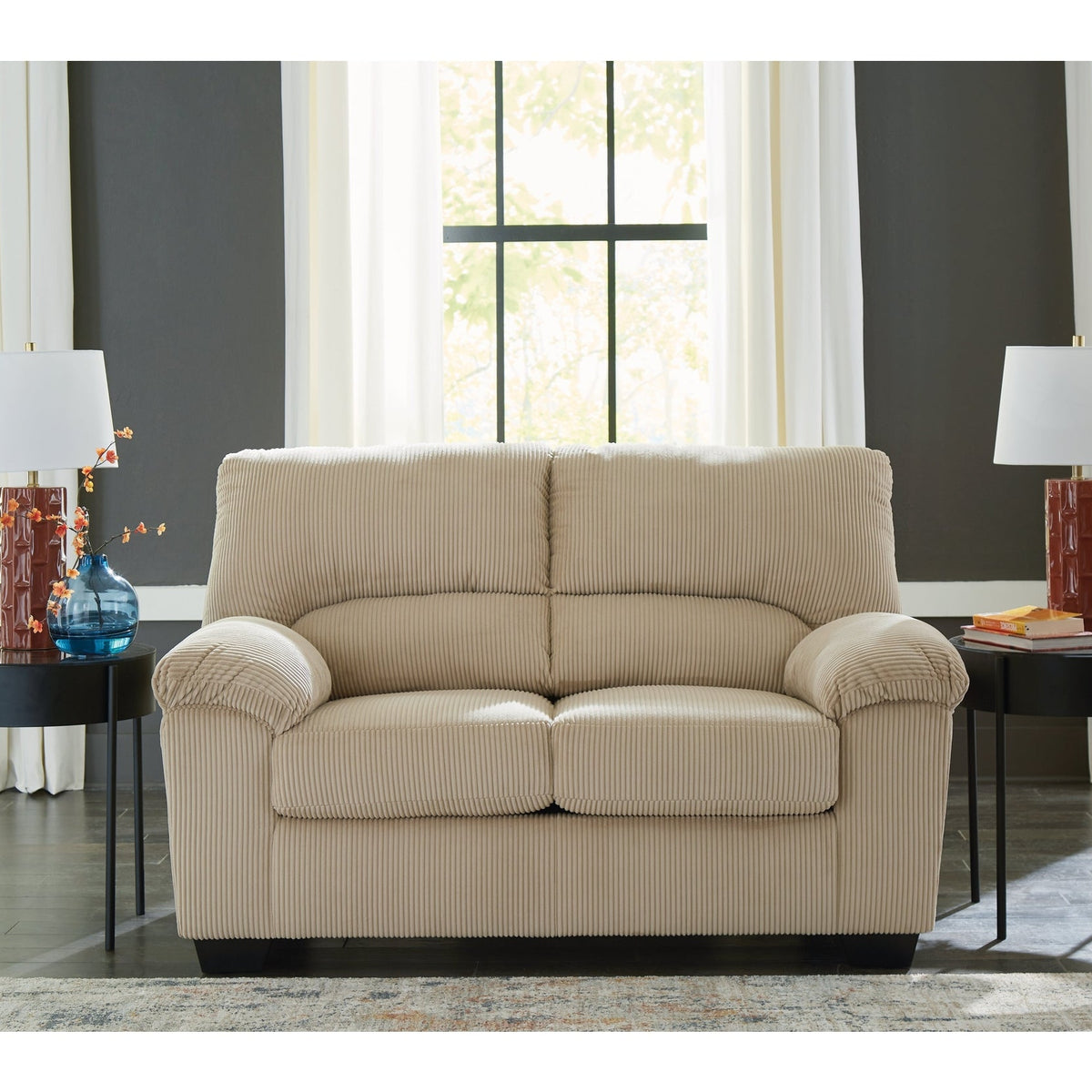 Ashley Furniture SimpleJoy Sand Loveseat (Online Special Price ...