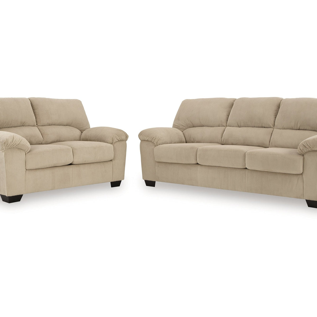 Ashley Furniture SimpleJoy Sand Sofa & Loveseat (Online Special Price ...