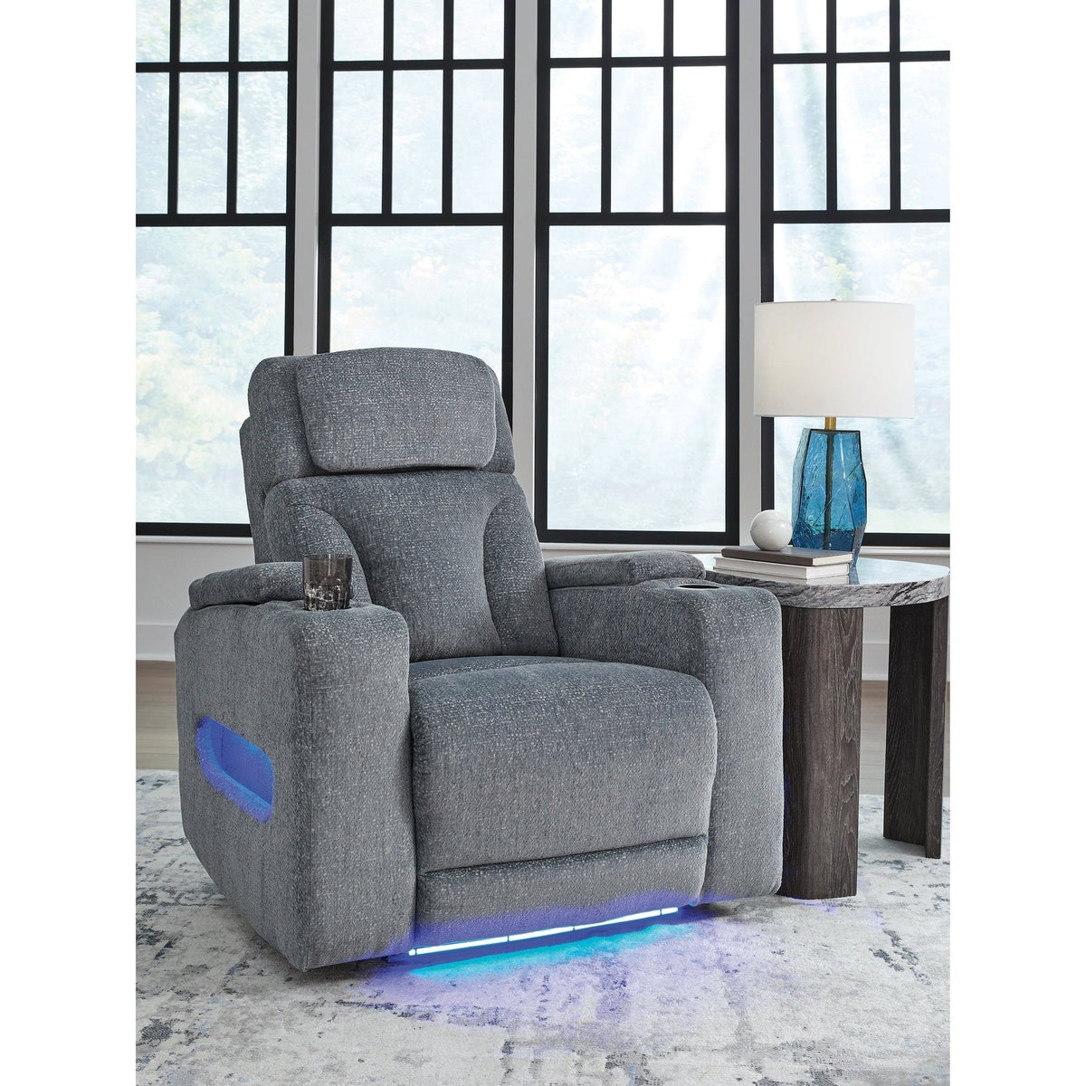 Ashley Furniture Studio Cave Steel Power Recliner (Online Special Price ...