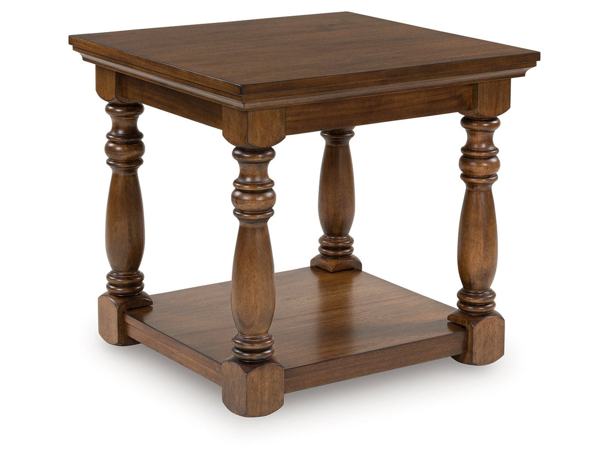 Ashley Furniture Sturlayne Brown Rectangular End Table (Online Special ...