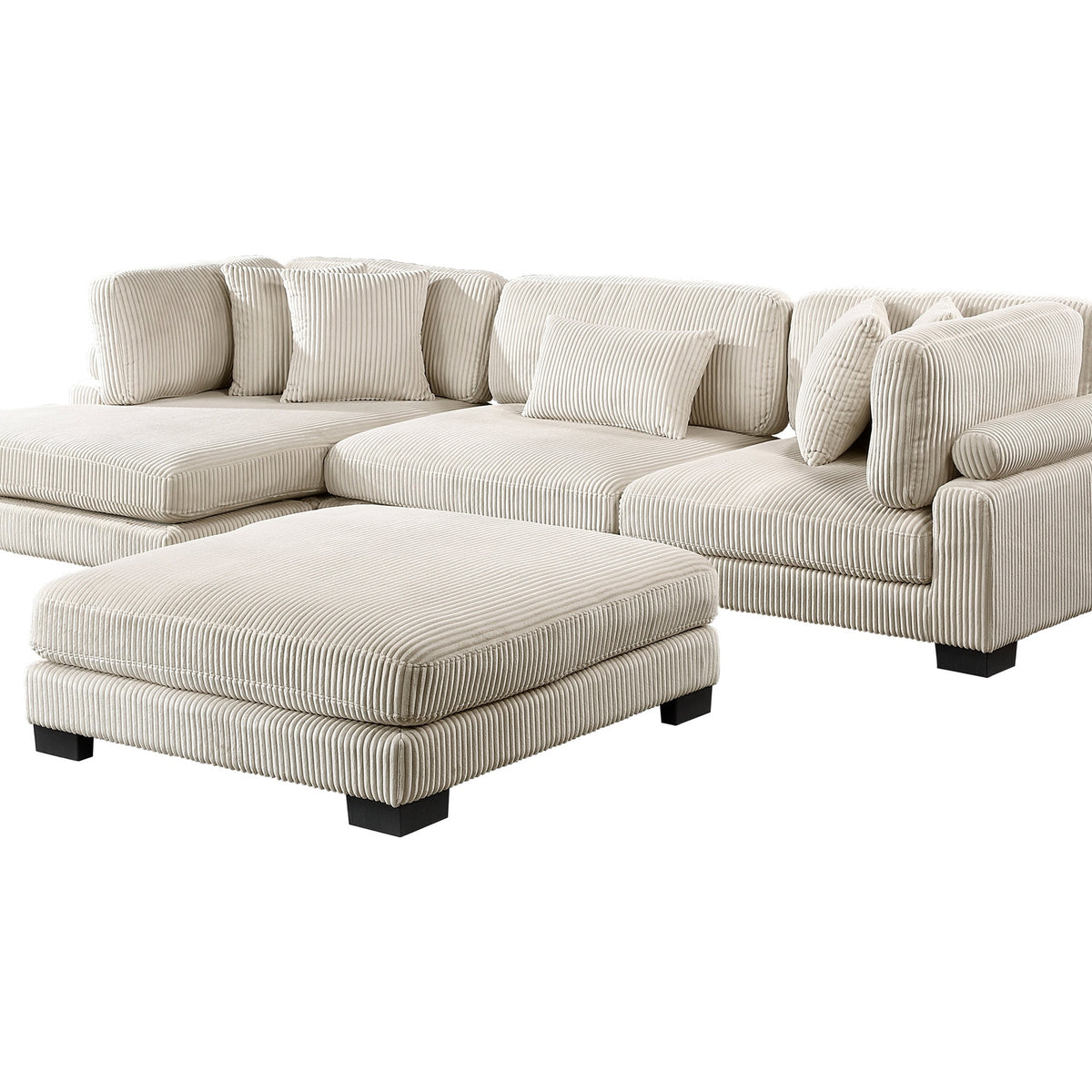 Homelegance Traverse Beige 4-Piece Modular Sectional with Reversible ...