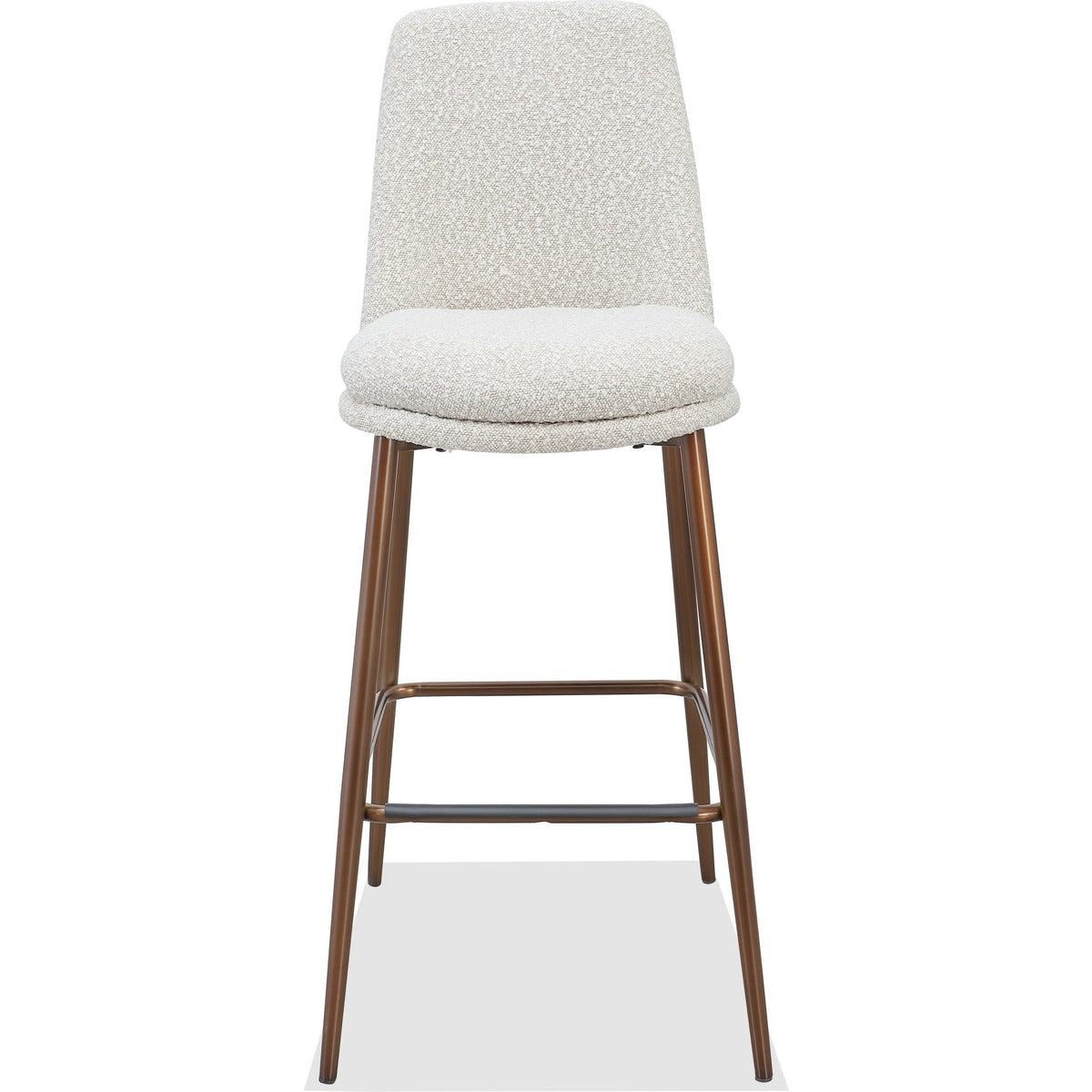 Modus Wyatt Ricotta/Bronze Upholstered Bar Stool (Set of 2)