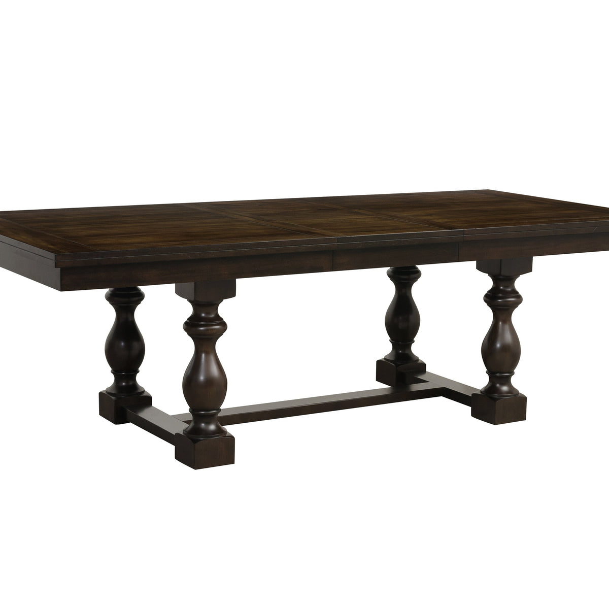 Homelegance Yates Burnished Dark Oak Dining Table | Ornate Home
