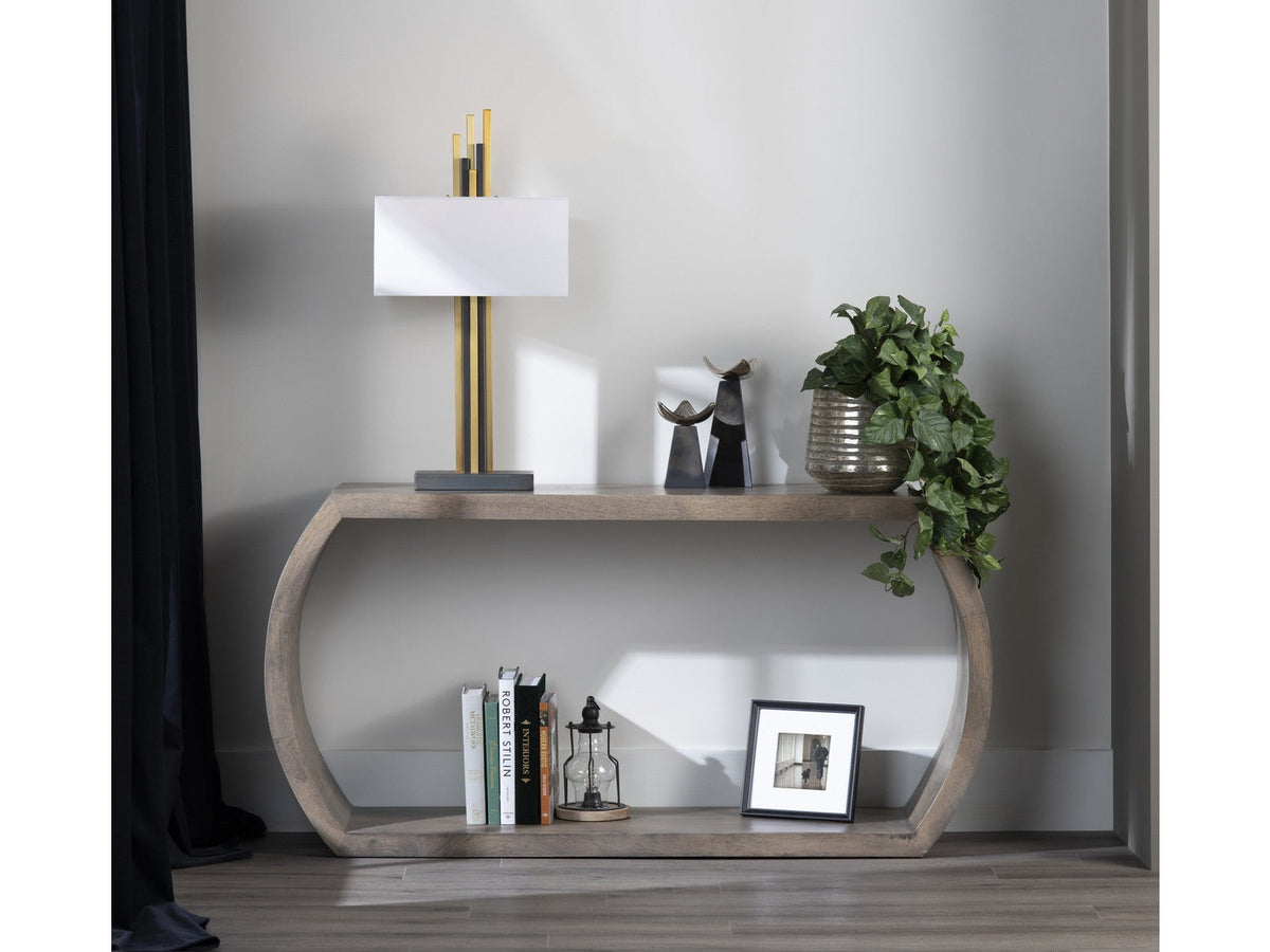 Crestview İnfinity Brown/Gray Console Table | Ornate Home