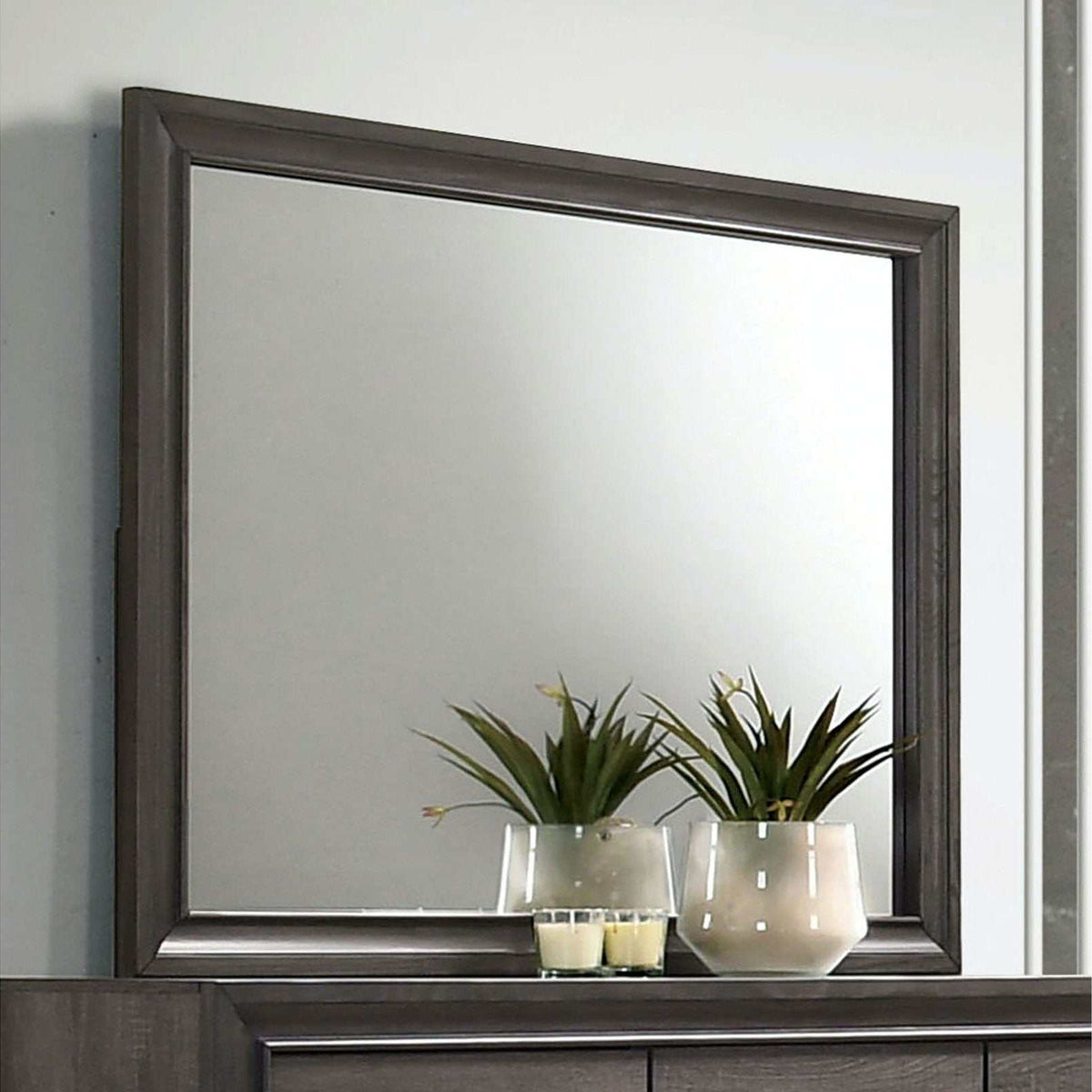 Furniture of America Chrissy Gray Mirror | Ornate Home