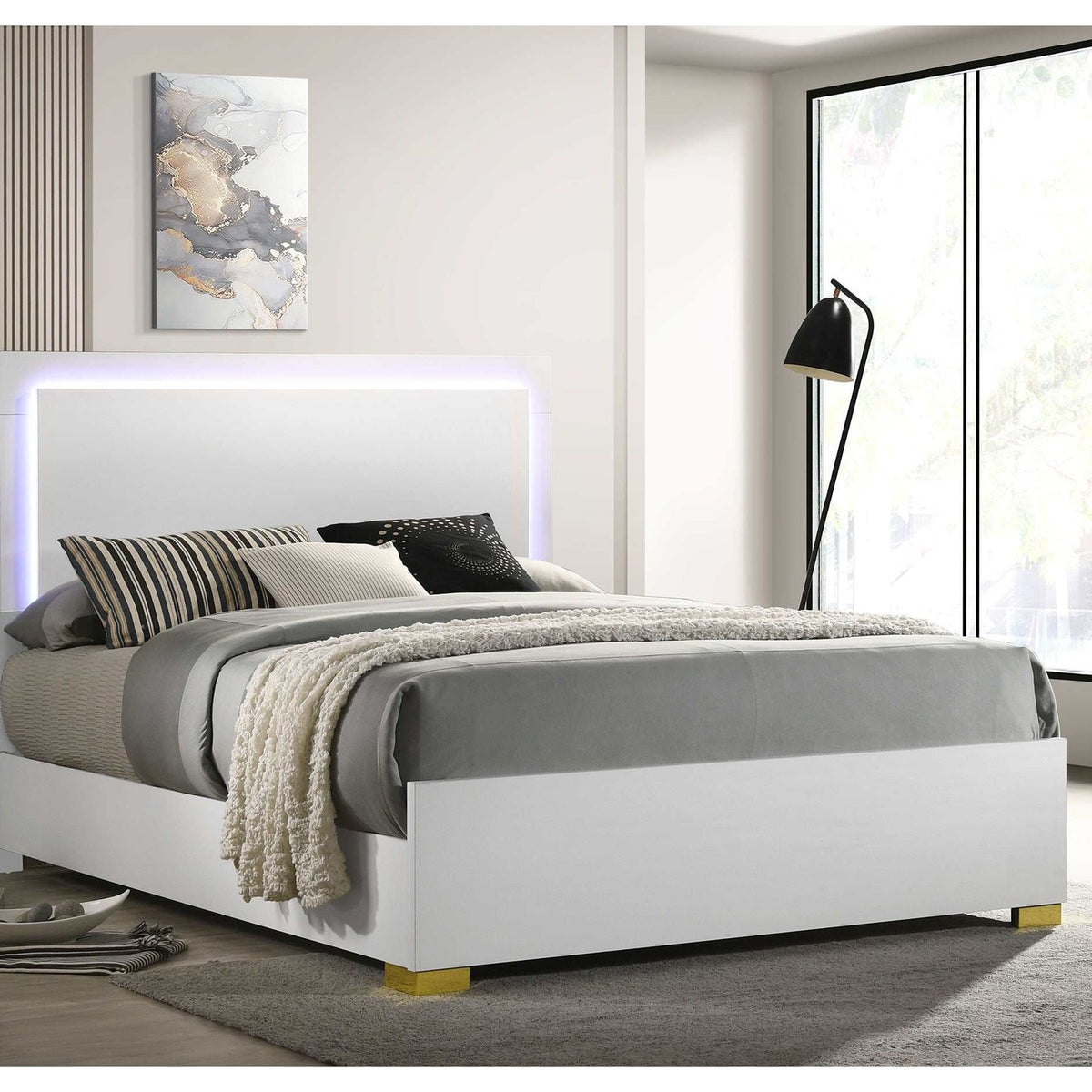 Coaster Marceline White Queen Bed | Ornate Home
