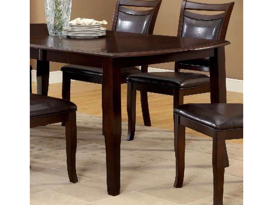 Furniture of America Woodside Dark Cherry & Espresso Dining Table ...