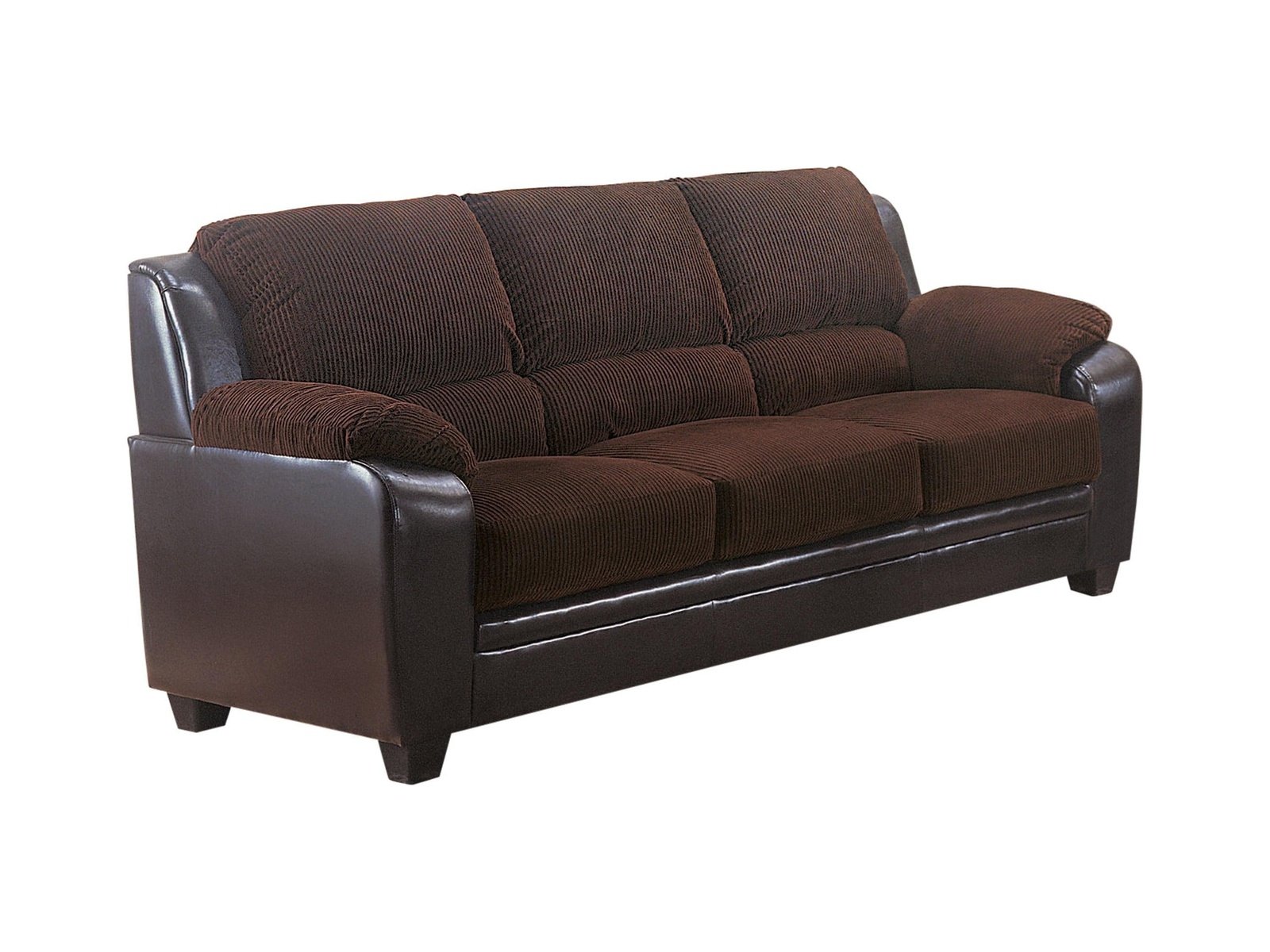 Monika - Chocolate - Stationary Sofa - Coaster Z1 Premium